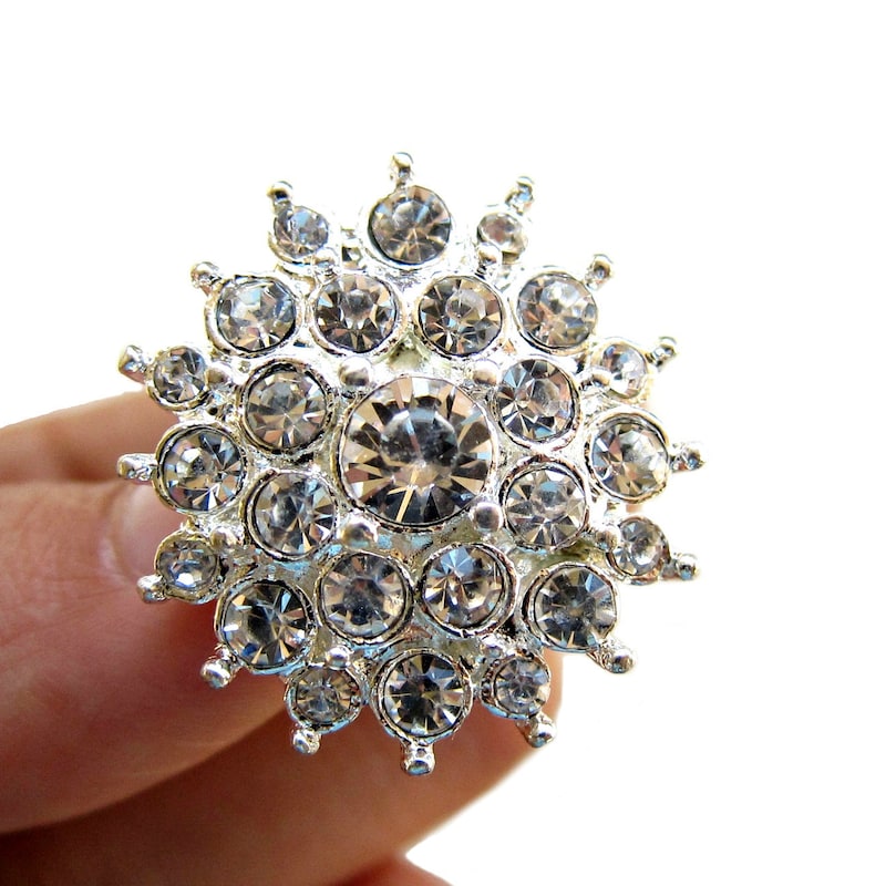 Rhinestone Buttons - Etsy