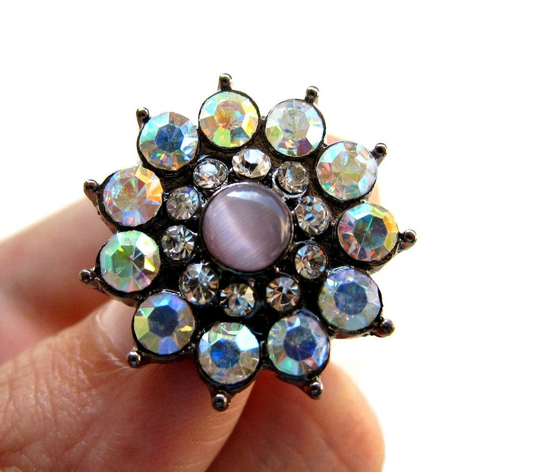 5 Vintage-inspired Rhinestone Buttons for Wedding Invitation Card ...