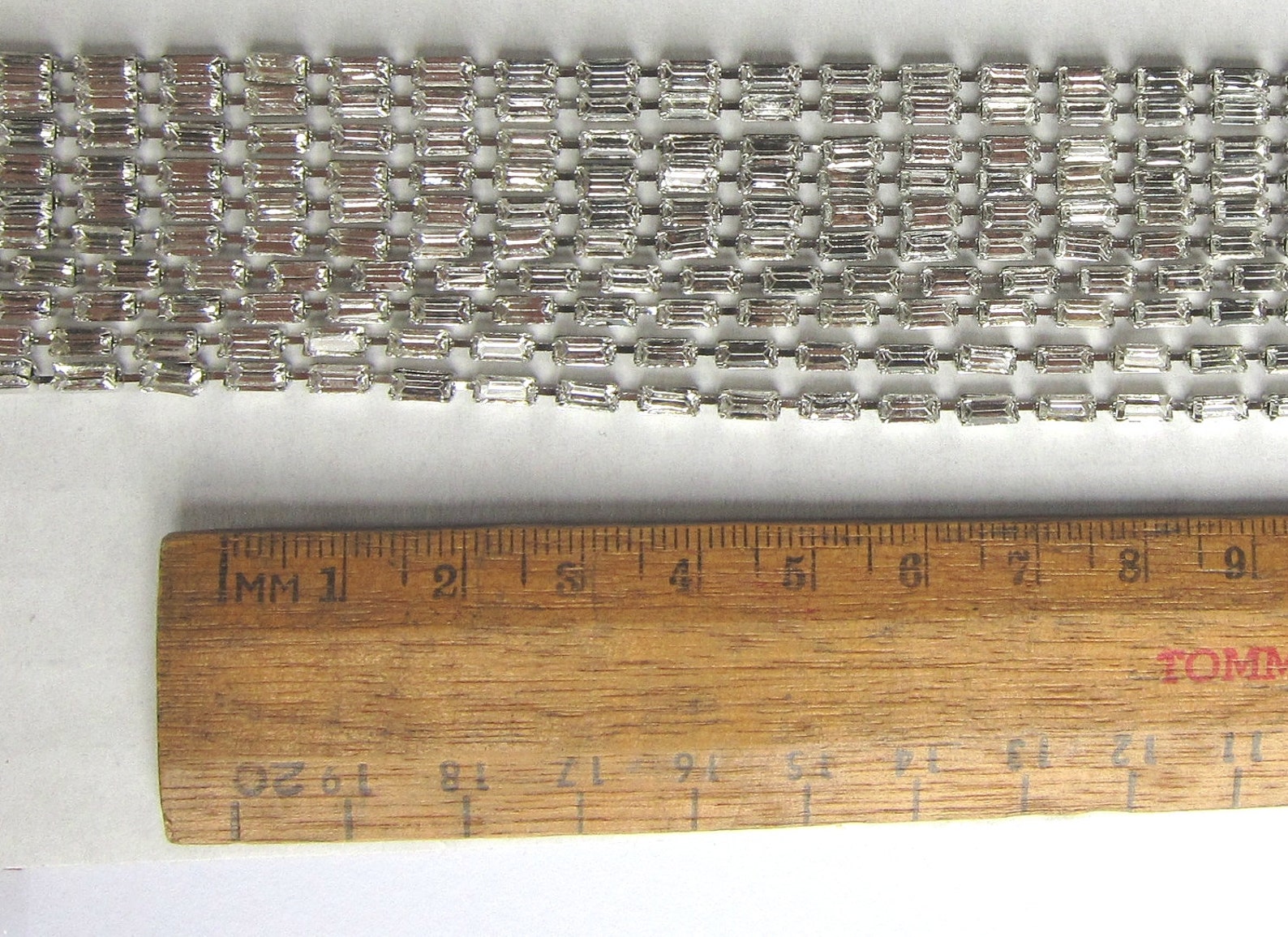 Baguette Rhinestone Chain 2 Feet of 5x2.5 Clear Crystal | Etsy