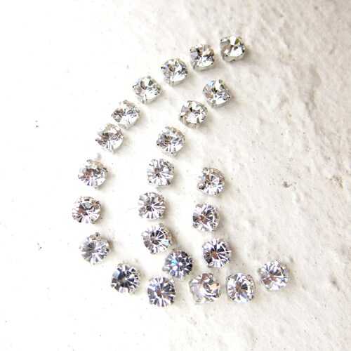 100 Rose Montees Round SS18 Size 4.3mm Rhinestone Beads for - Etsy