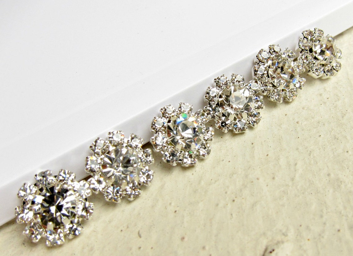20 Small Crystal Rhinestone Buttons Itty Bitty Button - Etsy