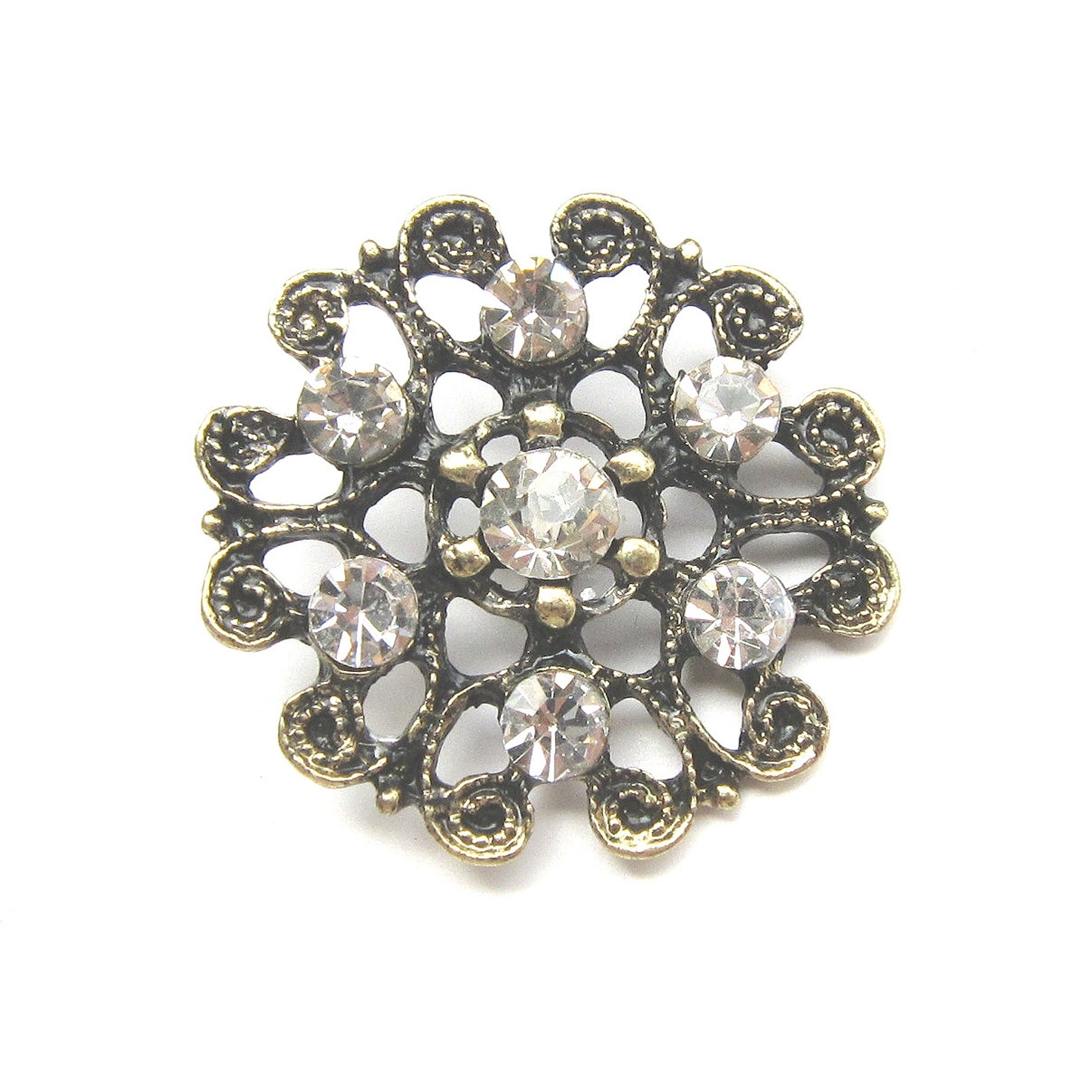 5 botones de Cristal Rhinestone para boda invitación zapato | Etsy