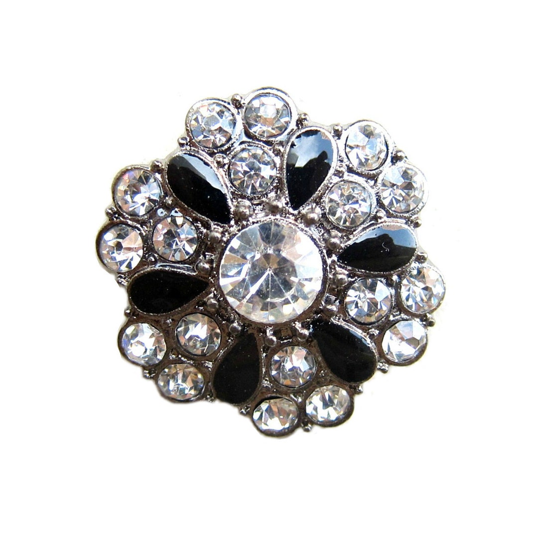 5 Enamel Rhinestone Buttons Wedding Invitation Card Decoration Hair ...