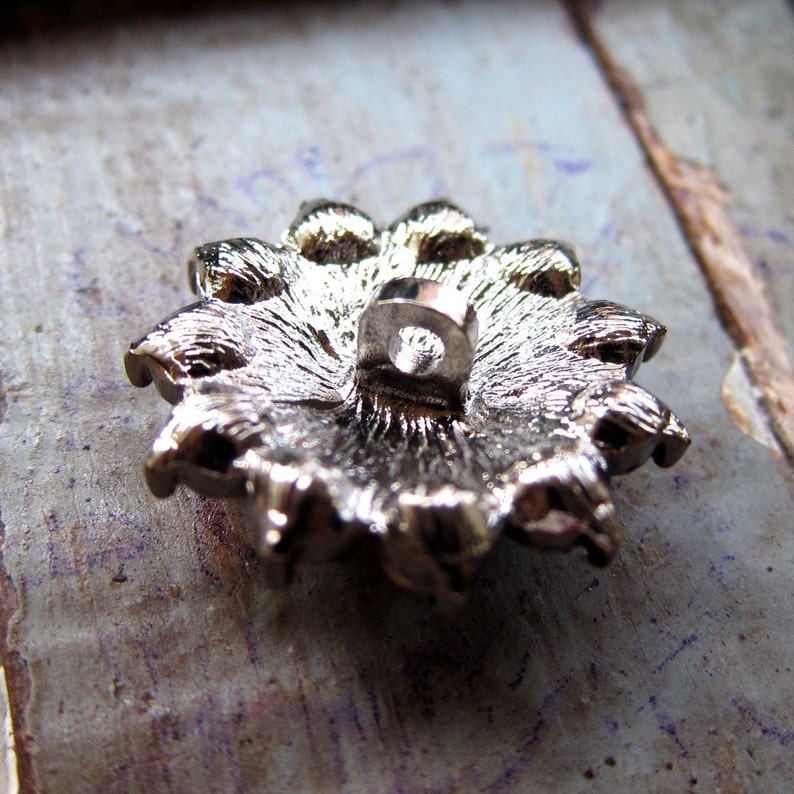 5 Vintage-inspired Rhinestone Buttons for Wedding Invitation Card ...