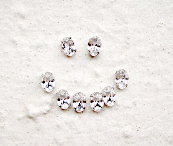 80 Rose Montees Oval 6mm X 4mm Rhinestone Beads for Wedding | Etsy