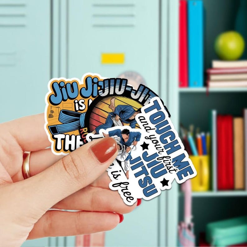 Jiu Jitsu Stickers Pack: Waterproof MMA Warrior Decals - Etsy