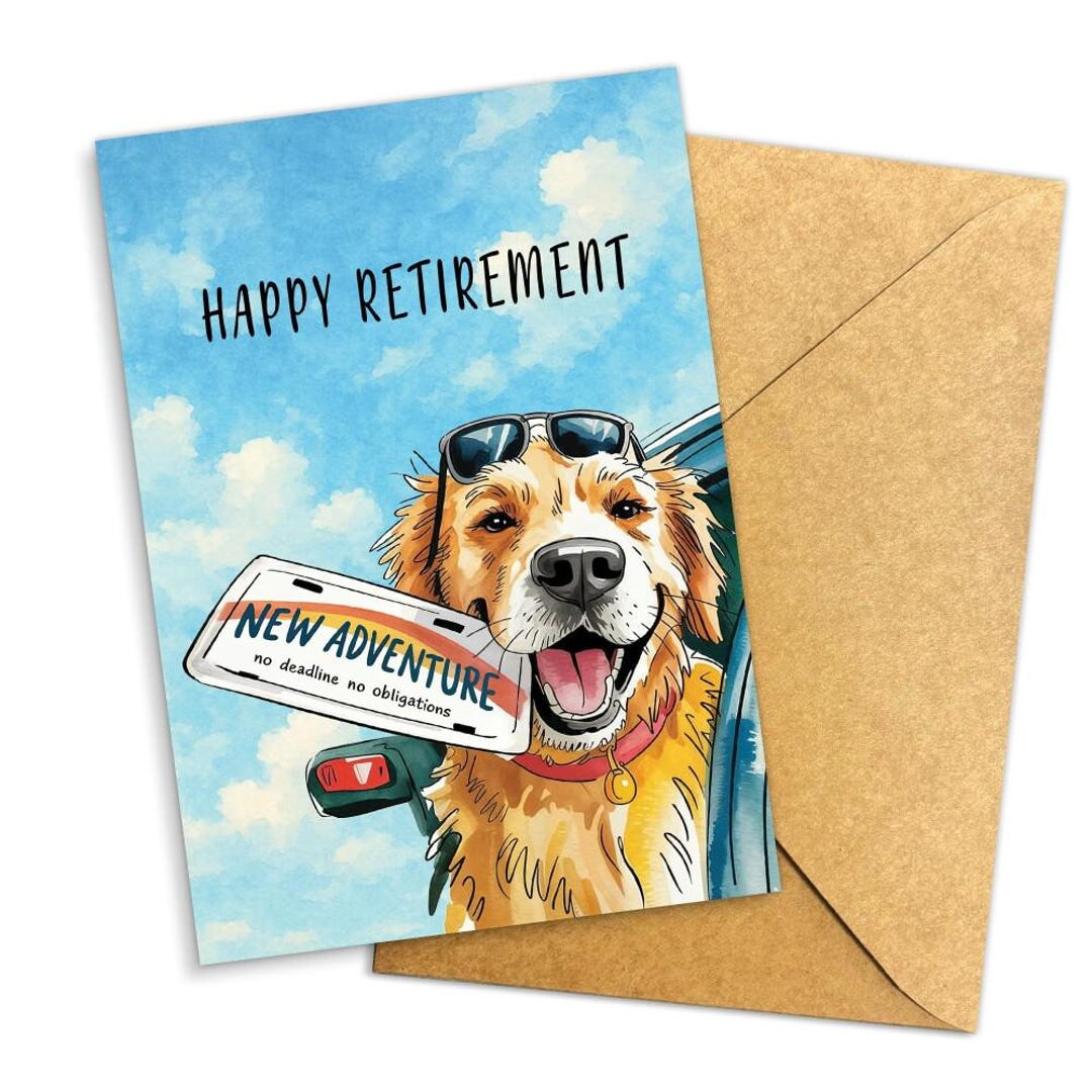 Funny Retirement Card: New Schedule Greeting Card, Gift for Coworker ...