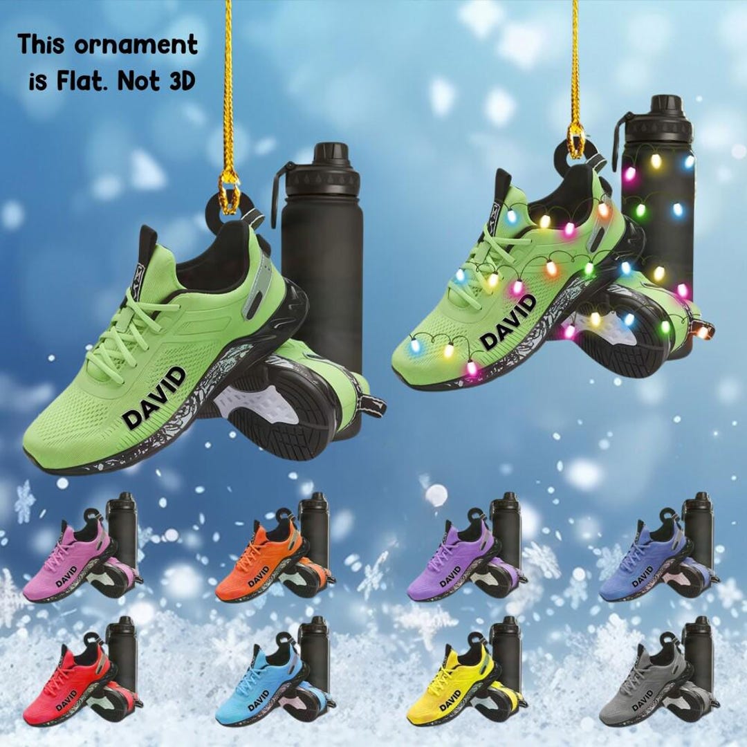Personalized Runner Shoe Ornament: Custom Marathon Gift - Etsy