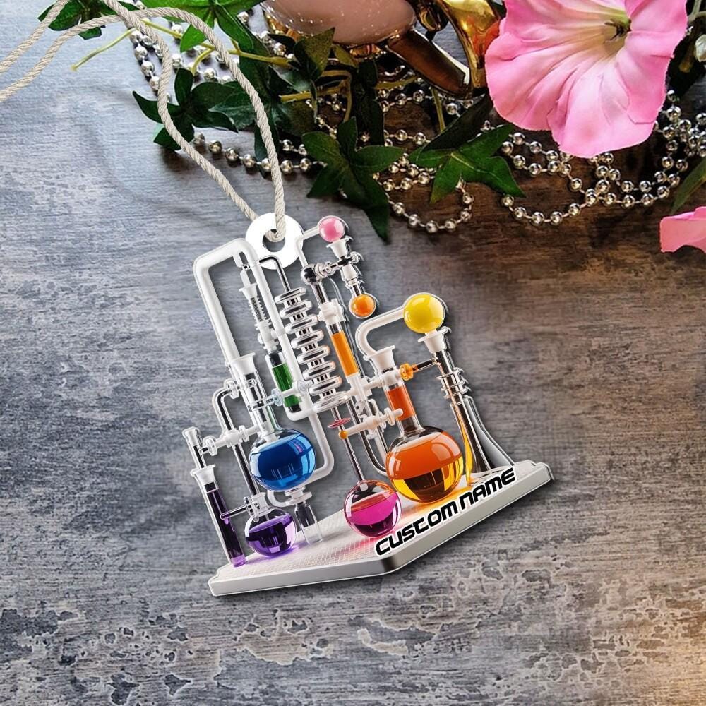 Personalized Chemistry Ornaments, Chemistry Christmas Tree Decor ...