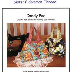 Caddy Pad Pattern by Sisters' Common Thread Iron Tote / - Etsy