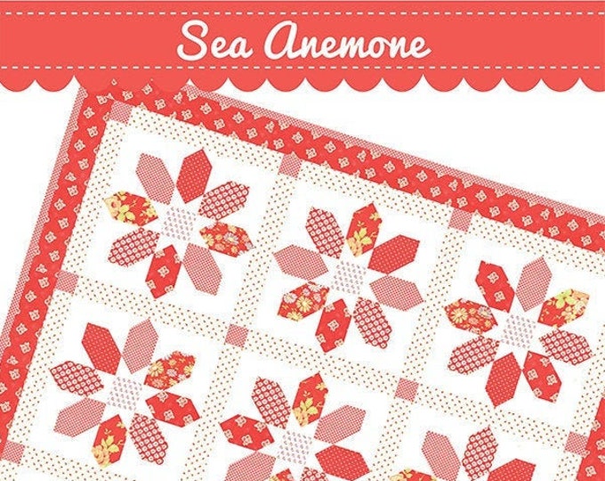 Sea Anemone Quilt Pattern by Fig Tree Quilts - Finished Size 62" X 62 ...