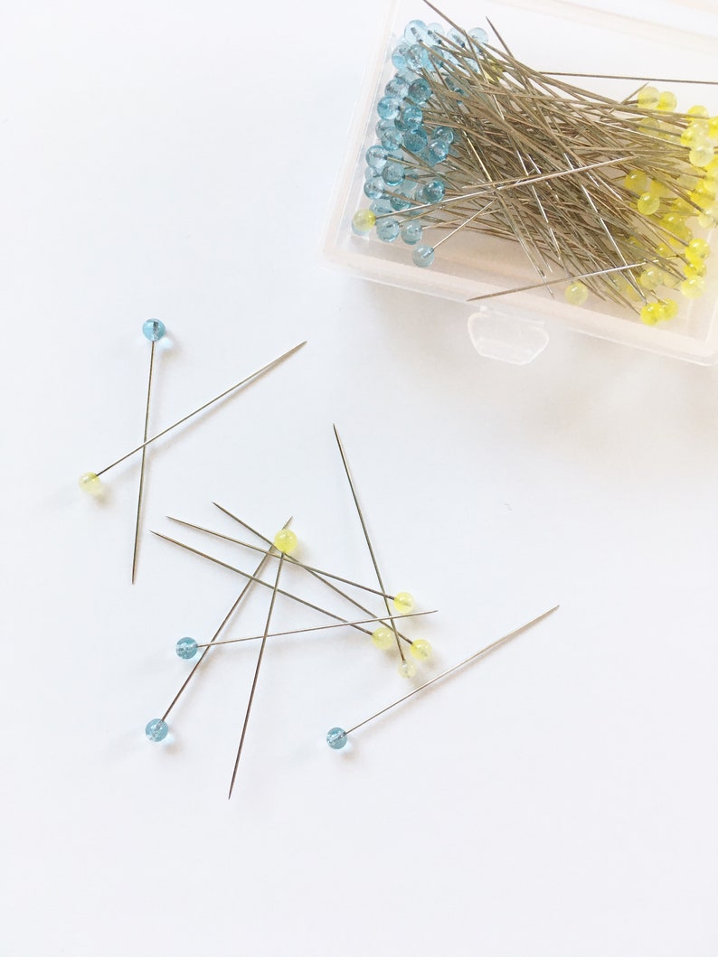 Clover Glass Head Sewing Pins Extra Fine And Sharp For Quilt Etsy