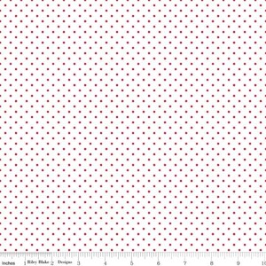 Red Dot Fabric - Etsy