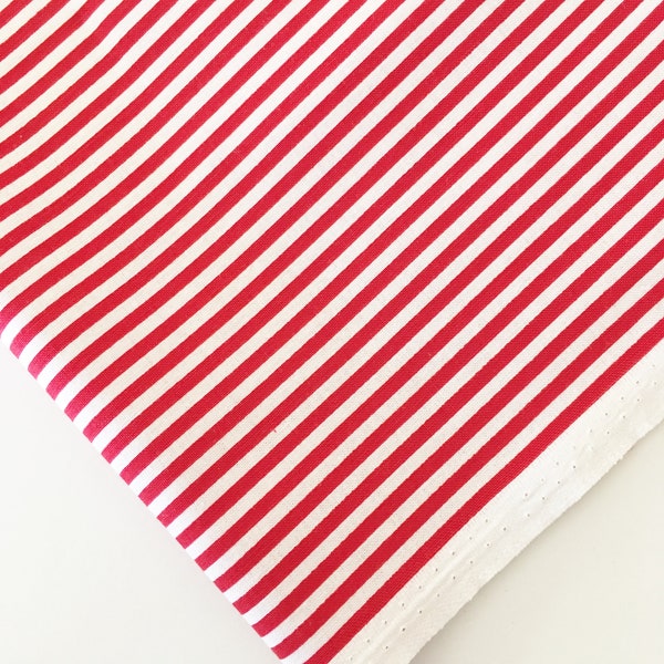 Red Striped Fabric - Etsy