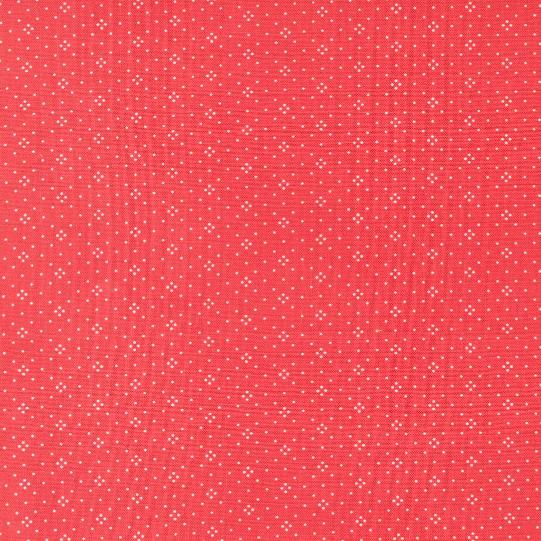 Eyelet Fabric by Fig Tree Quilts for Moda - Strawberry Red Eyelet Dot ...