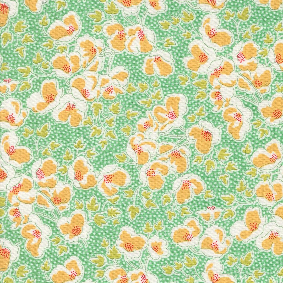 Portofino Fabric by Fig Tree Quilts for Moda - Teal Green and Coral ...