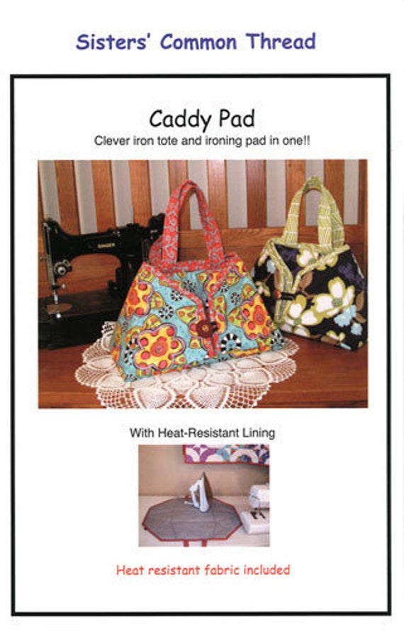 Caddy Pad Pattern by Sisters' Common Thread Iron Tote / - Etsy