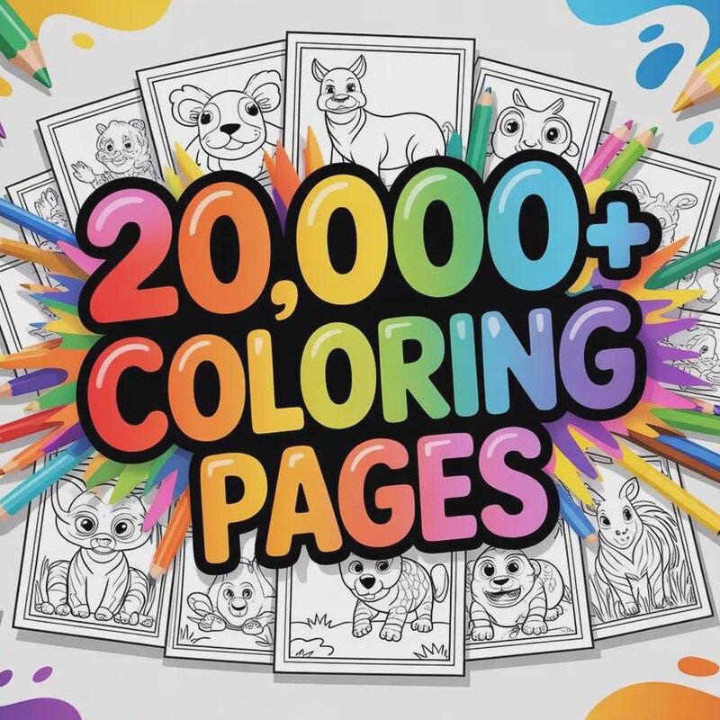 Mega Bundle Coloring Book - Etsy