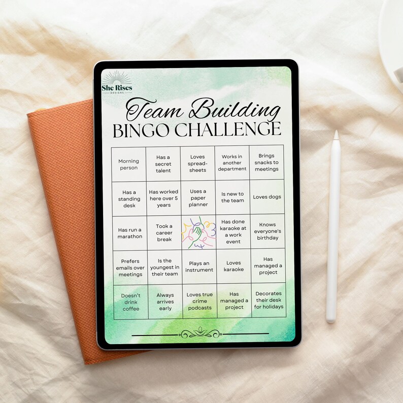 Team Building Bingo: Printable Office Icebreaker Game (PDF File) - Etsy ...