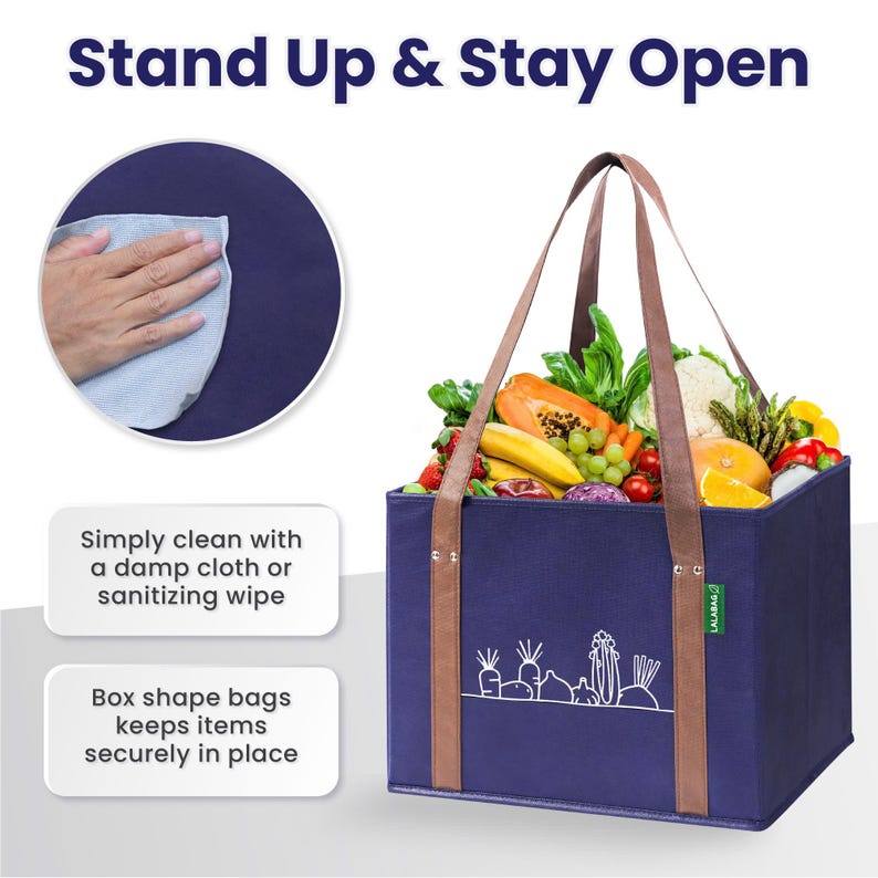 Reusable Grocery Tote Bags – Premium Eco-friendly Zero Waste Shopping ...