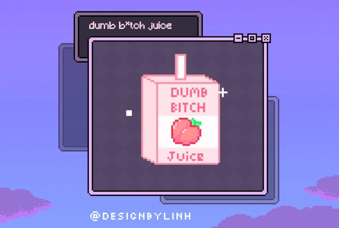 Dumb B*tch Juice Animated Pixel Art Alert | Twitch Emote (GIF, WEBM) - Etsy