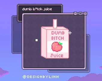 Dumb B*tch Juice Animated Pixel Art Alert | Twitch Emote (GIF, WEBM) - Etsy