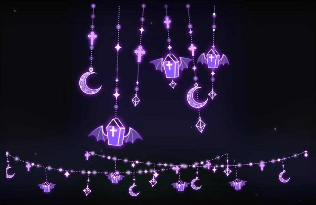 Purple Gothic Coffin Light Chain Stream (digital Download) - Etsy