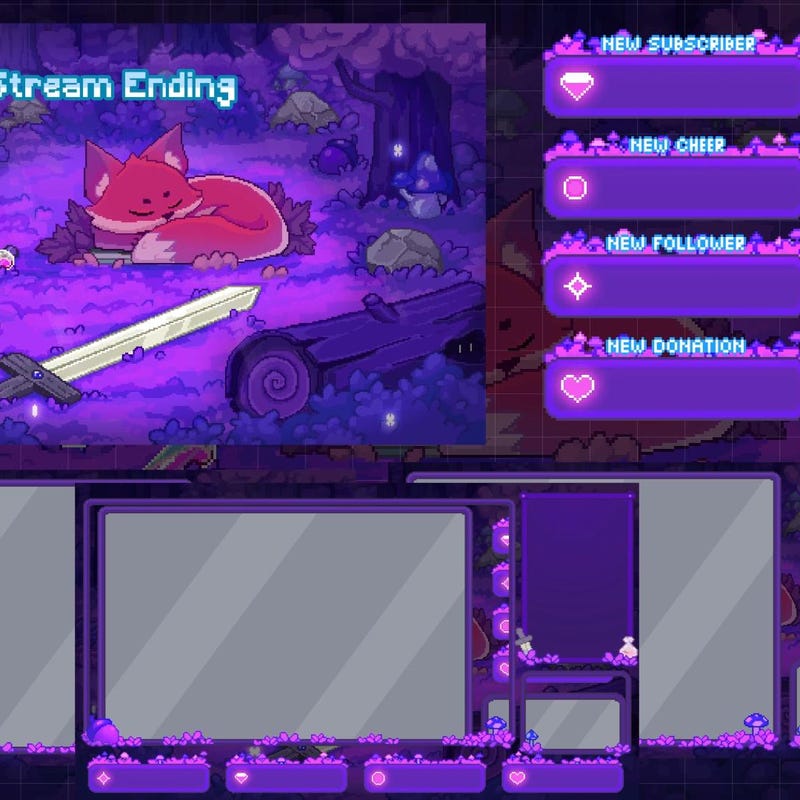 Twitch Aesthetic Pixel - Etsy