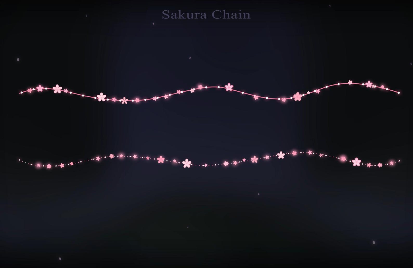 Animated Pink Sakura Light Chain, Cherry Blossom Decor Chain, Peach ...