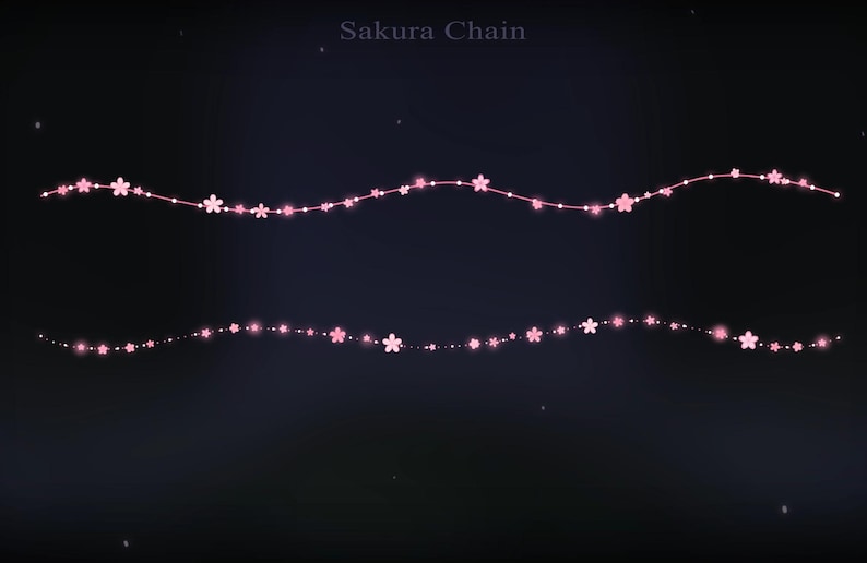 Animated Pink Sakura Light Chain, Cherry Blossom Decor Chain, Peach ...