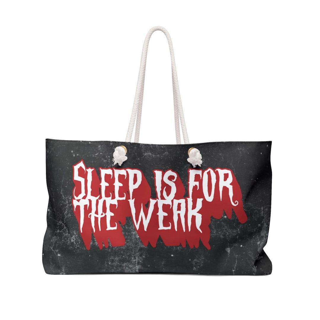 BMTH Inspired "sleep is for the Weak" Weekender Tote Bag - Etsy