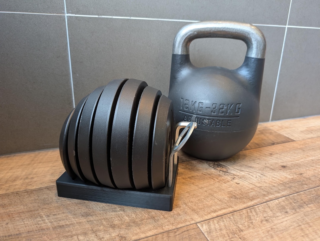 12–32 Kg Plate Holder Adjustable Kettlebell | Fits 4 Kg 3 Kg 2 Kg (1 Kg ...