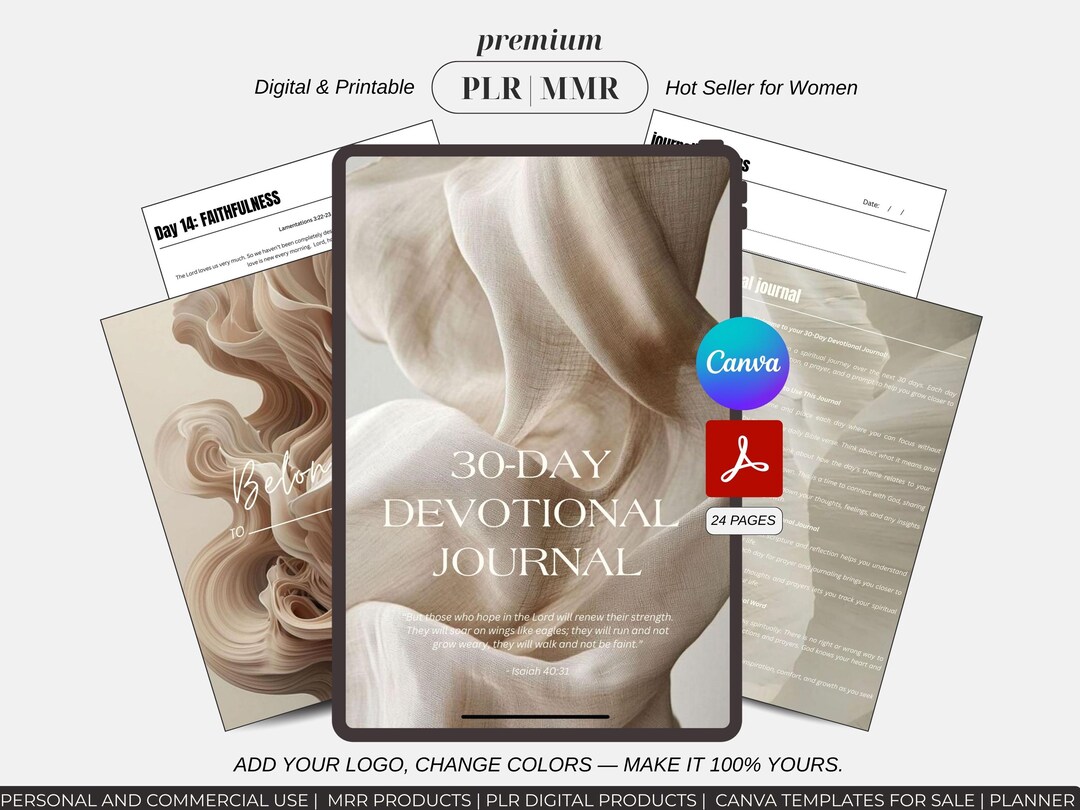 30-day Devotional Journal 2026: Christian Faith & Prayer Workbook (PLR ...