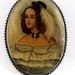 Vintage Hand Painted Russian Mother of Pearl Pin Brooch Retro Woman ...