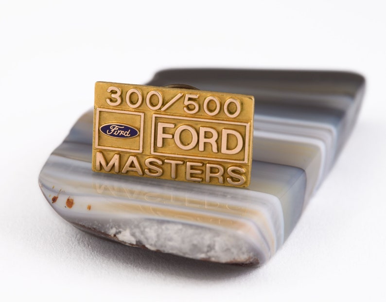 Vintage Ford Masters 300/500 Pin Jostens 1/10 10K GF Gold Filled Enamel ...