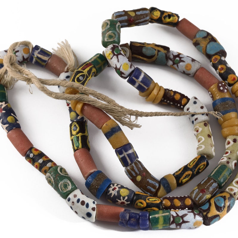 Krobo Bead Necklace - Etsy