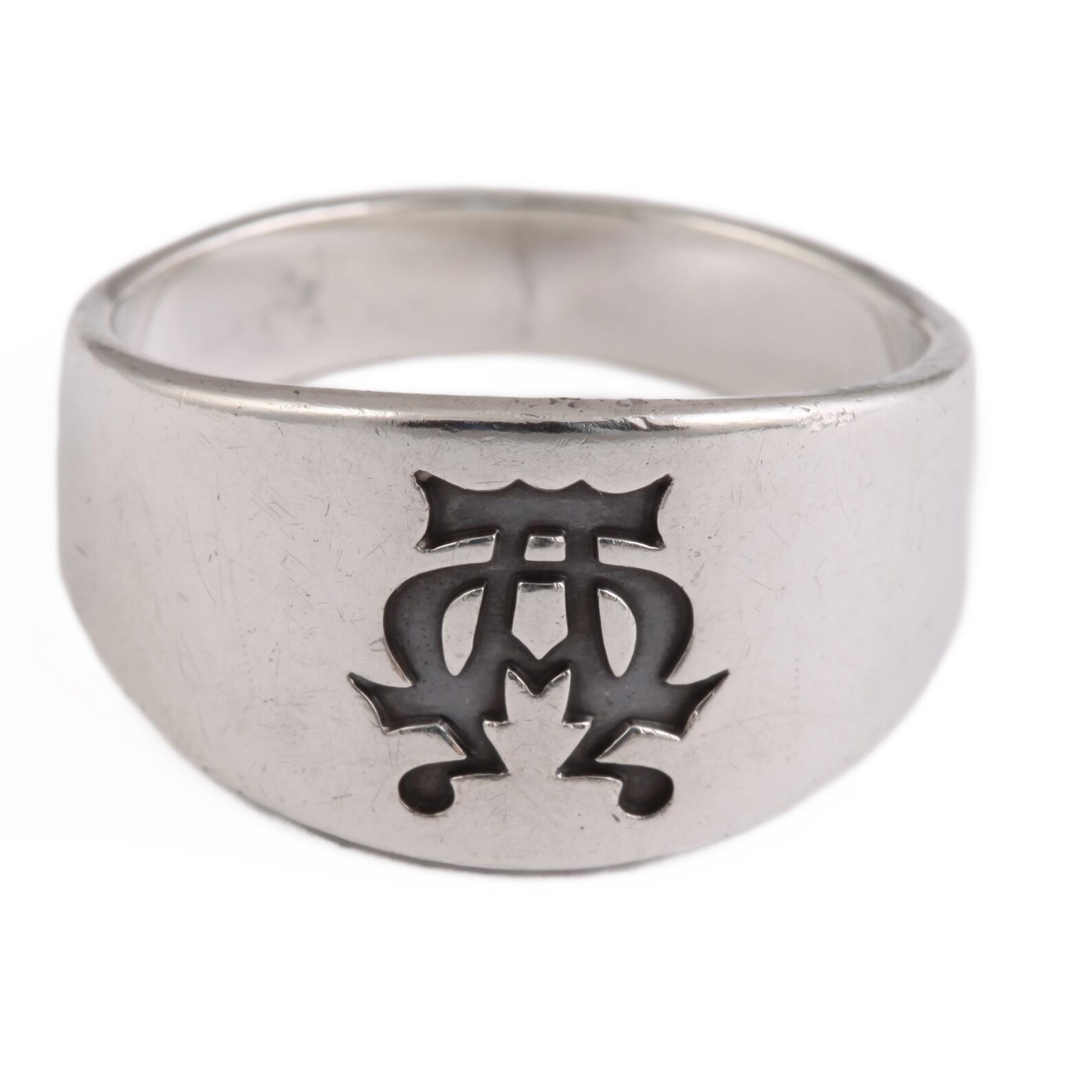 Retired James Avery Ring Band 925 Sterling Silver Alpha and Omega ...