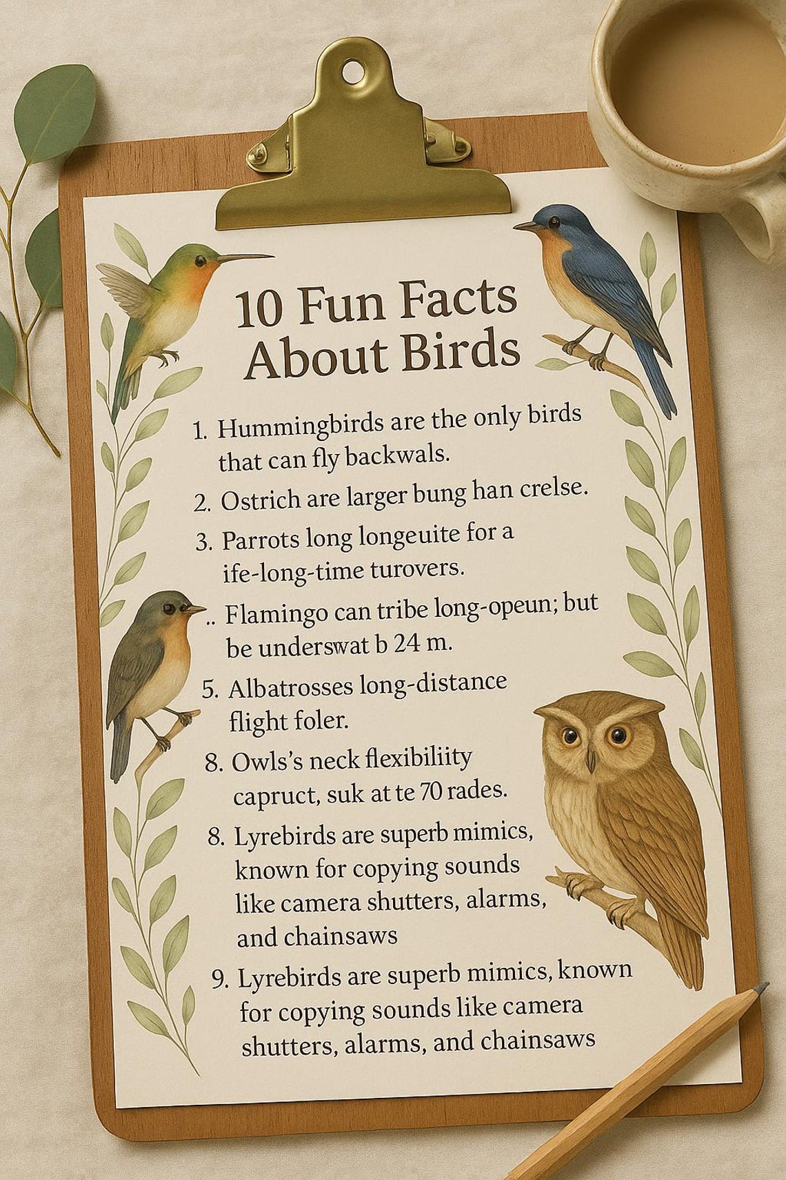 Printable Birdwatching Journal - Nature Observation PDF With Bird ...
