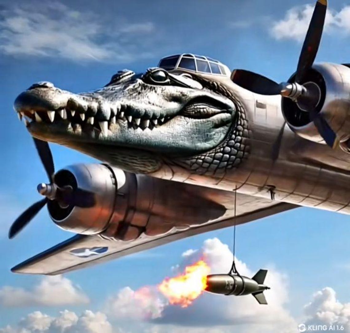 Bombardino Crocodilo Coloring Page - Printable Italian Brainrot ...