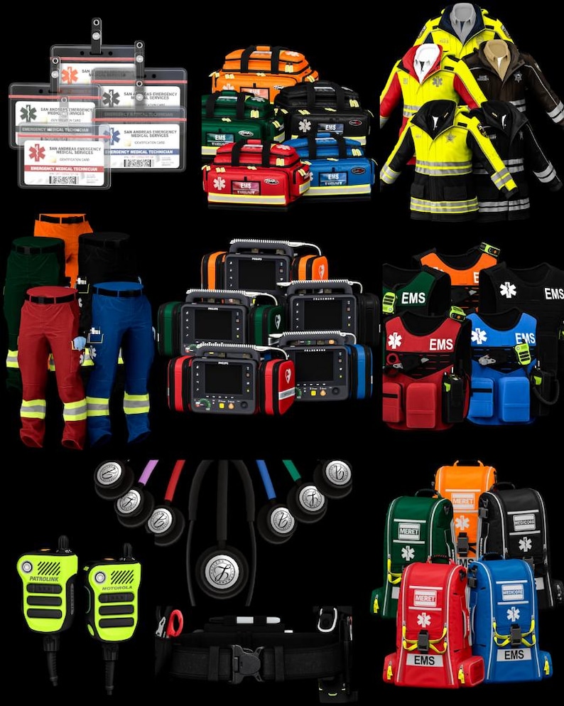 Fivem EMS EUP Mega Pack High Visibility Uniform for RP Servers - Etsy ...