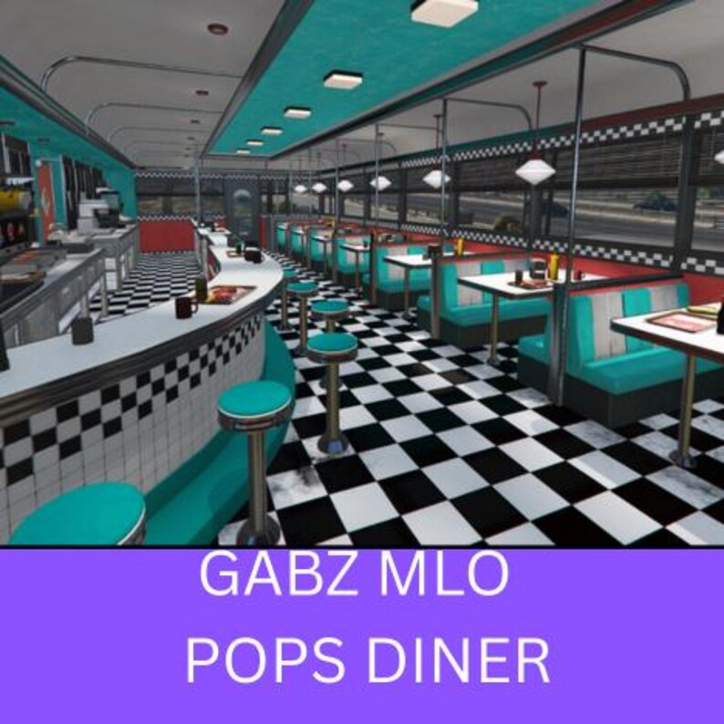 Gabz Pops Diner MLO – Fivem Retro Diner Interior | Classic Restaurant for Immersive RP - Etsy
