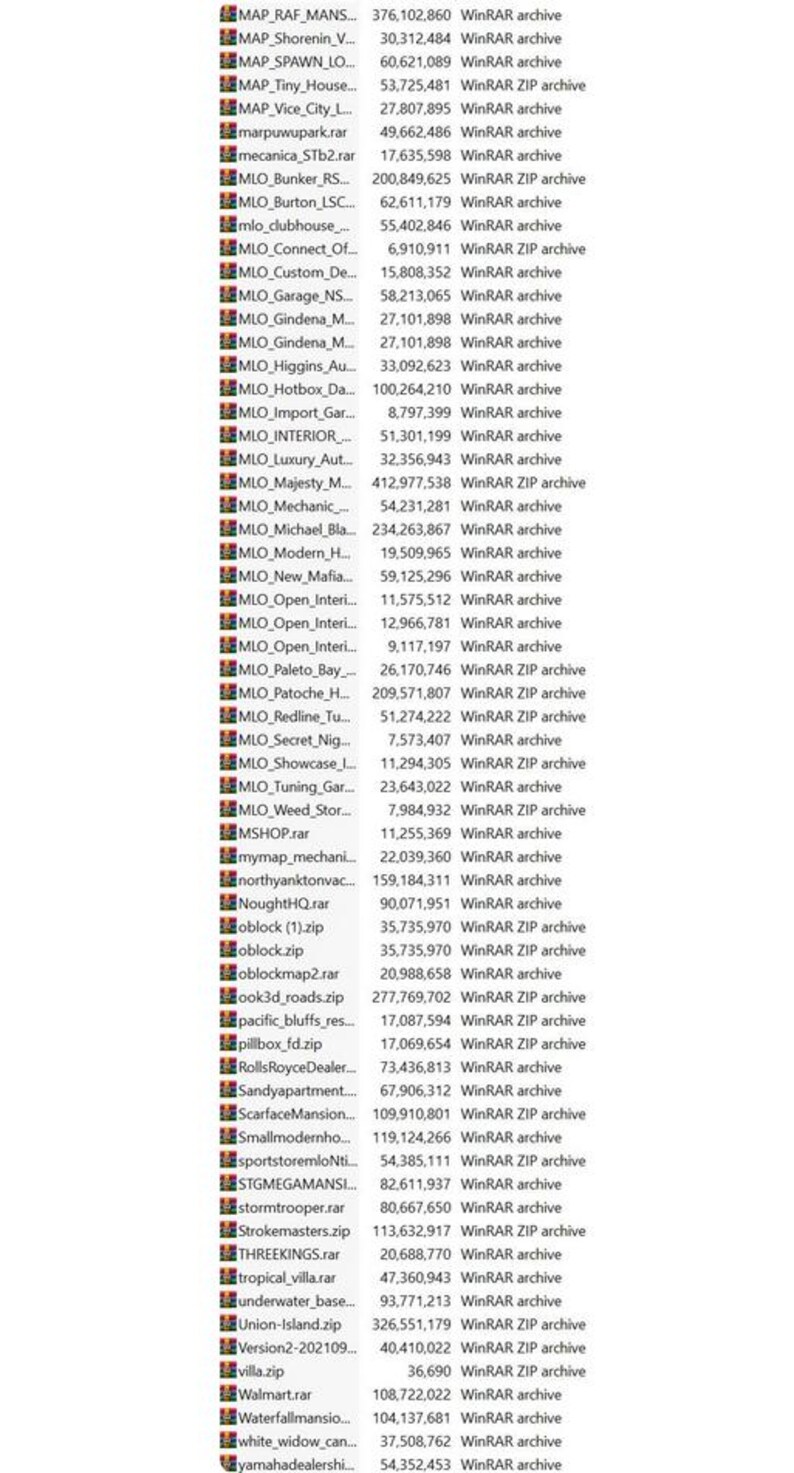 Fivem Mega MLO Pack | 30GB+ of Mlos | Instant Digital Download - Etsy Australia