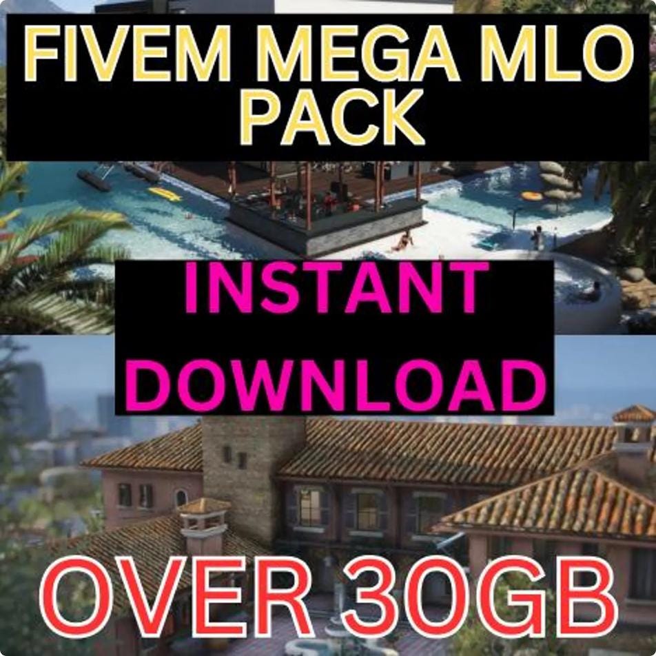 Fivem Mega MLO Pack | 30GB+ of Mlos | Instant Digital Download - Etsy UK