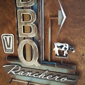 Ranchero BBQ Key Rack Orginizer Metal Sign - Etsy