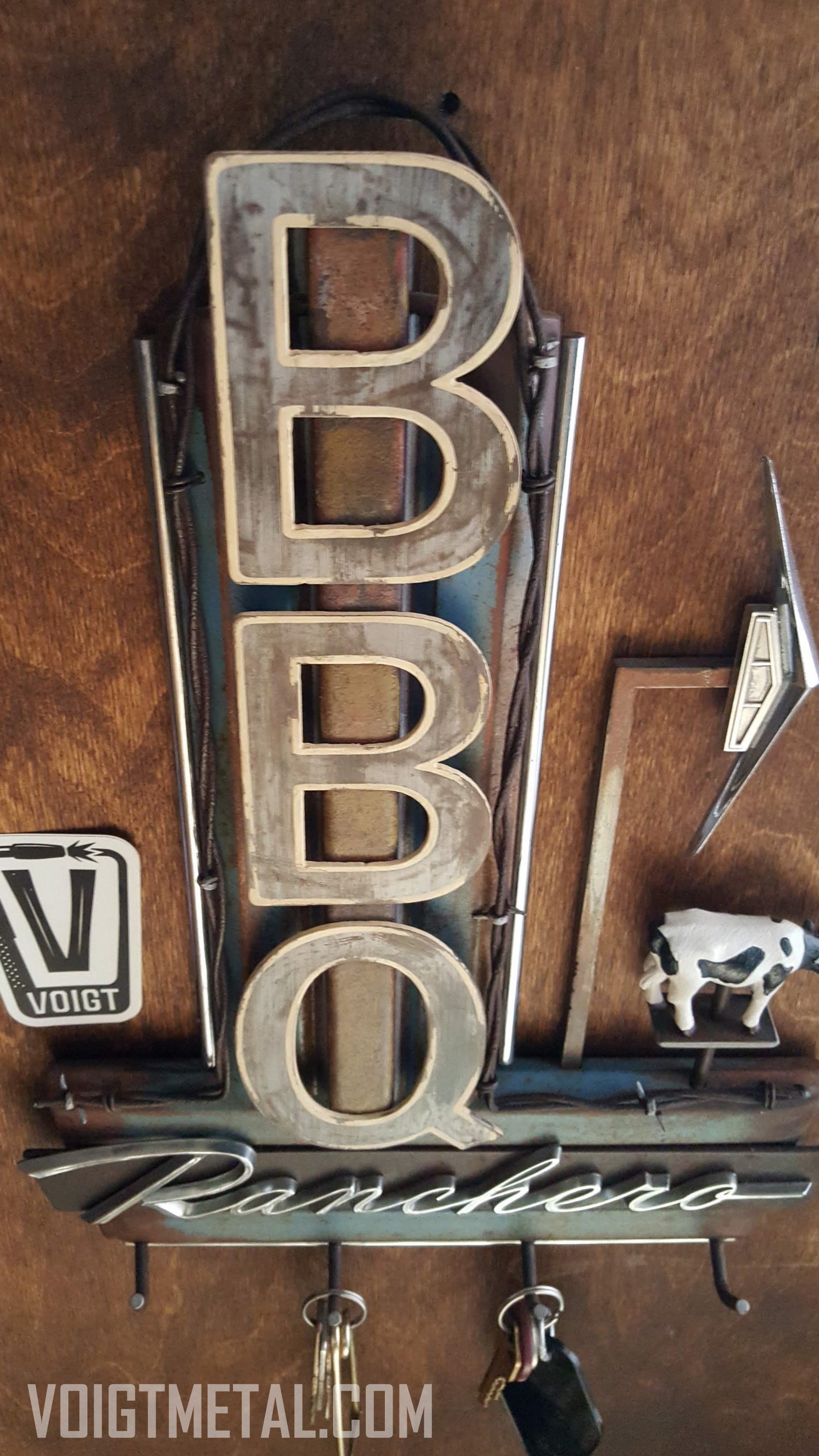 Ranchero BBQ Key Rack Orginizer Metal Sign - Etsy