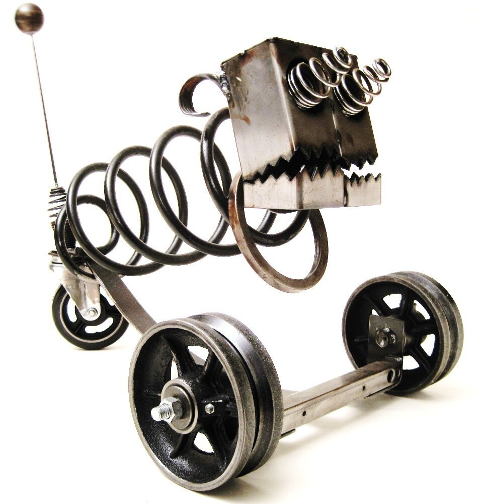 Ricochet Roy up Recycle Metal Dog - Etsy