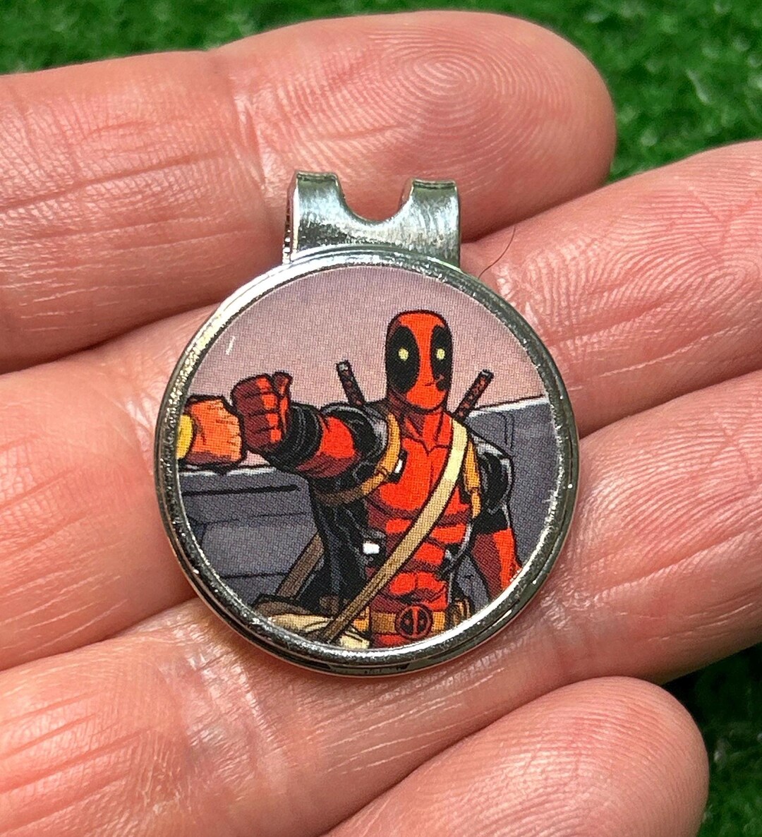 Deadpool fist Bump Magnetic Golf Ball Marker and Hat Clip Made From ...
