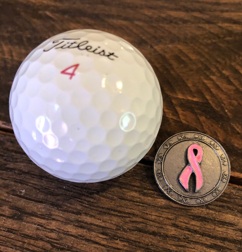 Golf Marker Awareness Ribbon Pink Ribbon Breast Cancer | Etsy