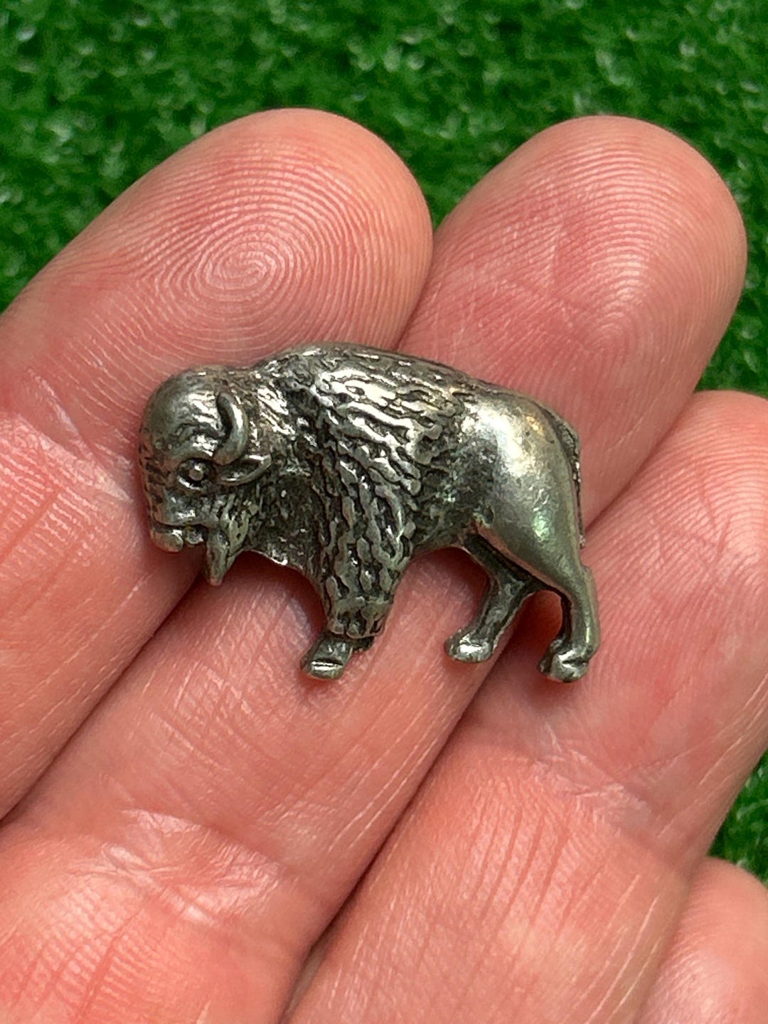 Buffalo Pewter Lapel Pin Tie Tack - Small Bison - Wildlife - Western ...