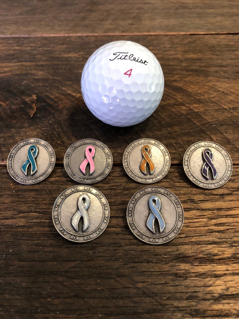 Golf Marker Awareness Ribbon Pink Ribbon Breast Cancer | Etsy